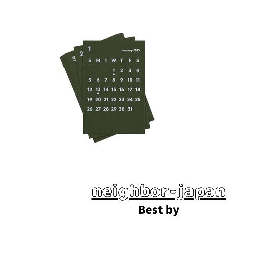 New JACKAL CLARA Clara Desk Calendar Tabletop Calendar Olive 2025 ...