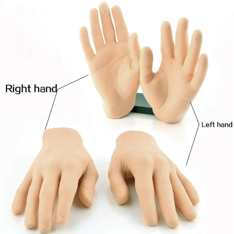 Premium SOFT Silicone Tattoo Practice Hand Synthetic Dummy Fake Skin ...