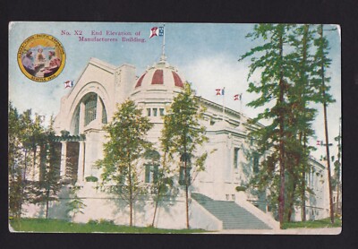 1909 AYPE exposition end of Manufacturers Bldg.Seattle Washington ...