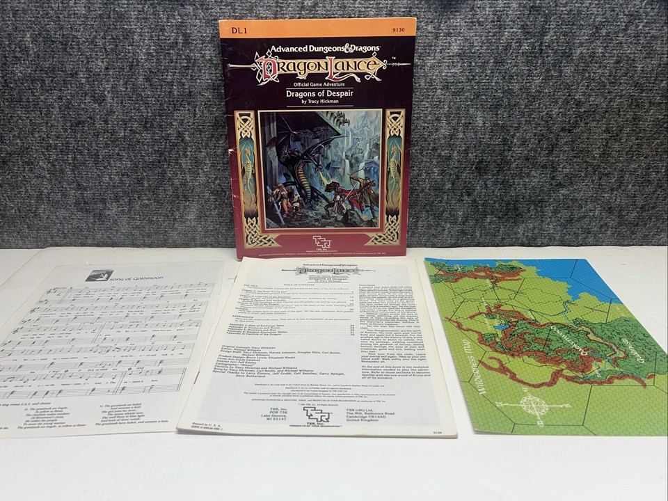 Vintage 80s Lot 5 TSR Advanced Dungeons & Dragons Dungeon Master Rules ...