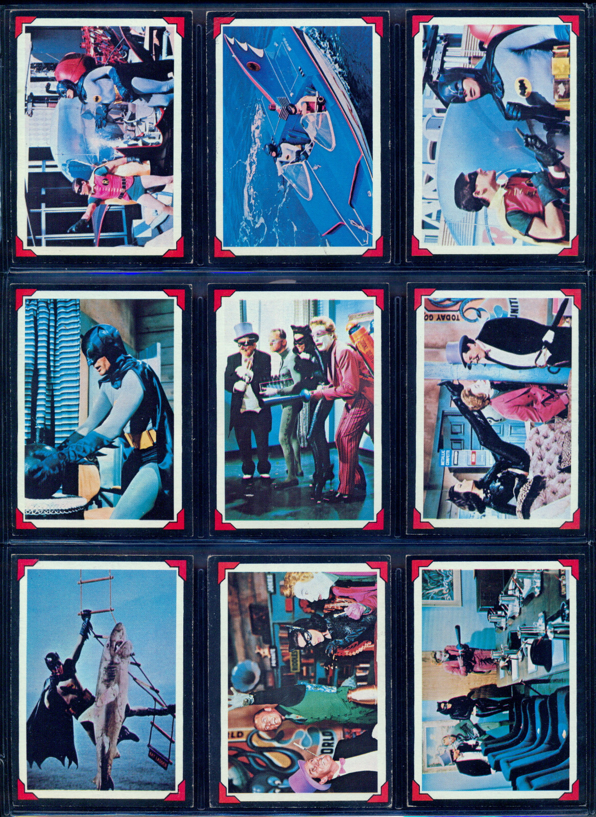 1966 TOPPS USA BATMAN Riddler Back COMPLETE 38 CARD SET EX-NM Graded ...