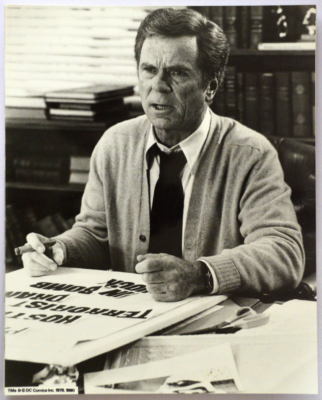 SUPERMAN II Movie PUBLICITY STIL Jackie Cooper / Perry White 1980 Daily ...