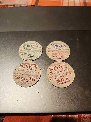4 SOYBE'S MILK CAPS. | eBay