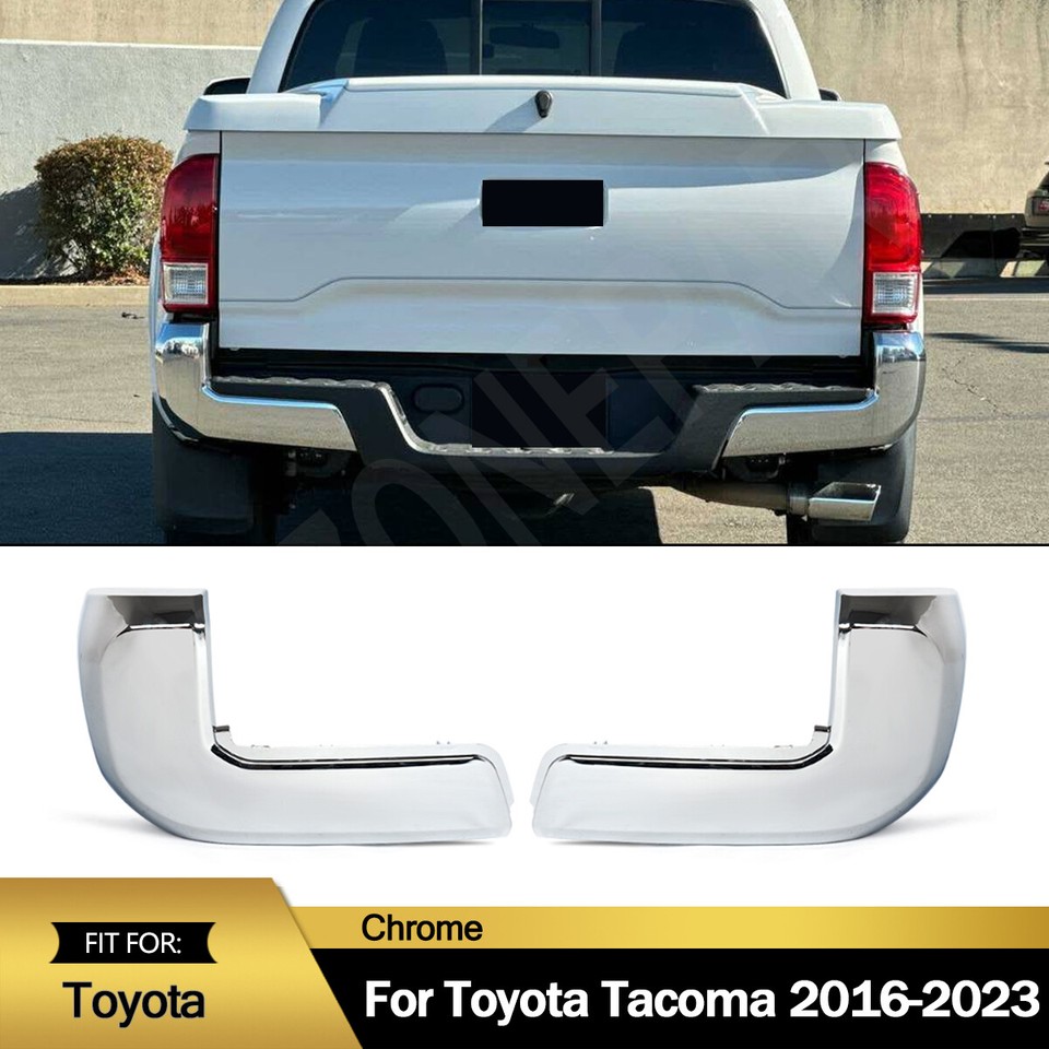 Rear Bumper End Caps W/O Sensor Hole Set Pair For Toyota Tacoma 2016 ...
