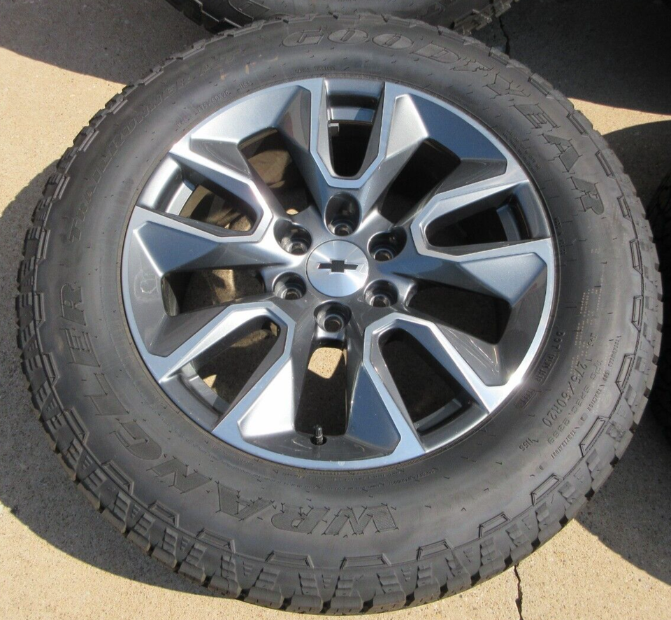4 New Takeoff Chevy Silverado RST 20" Factory OEM Wheels Rims Goodyear ...