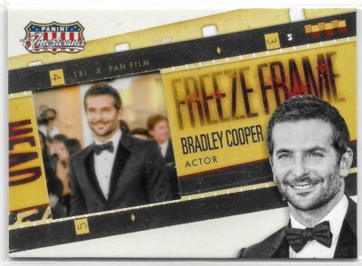 2015 Panini Americana Freeze Frame Bradley Cooper Pan Film Relic Card ...
