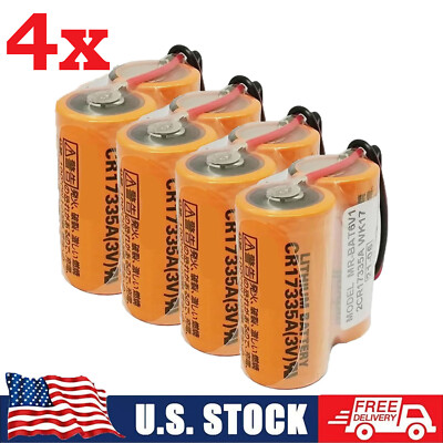4-X for Mitsubishi MR-BAT6V1 2CR17335A WK17 6V 1650mAh Lithium Battery ...