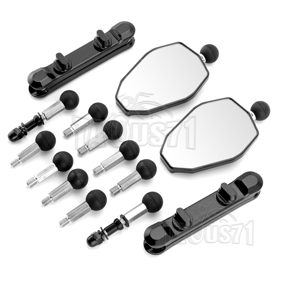 For KTM 890 R 2020-2023 Two Motorcycle Mirrors ADV w/6" Arm w/Ball ...