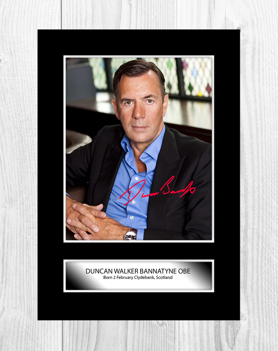 Duncan Bannatyne 1 Dragons Den TV poster reproduction autograph choice ...