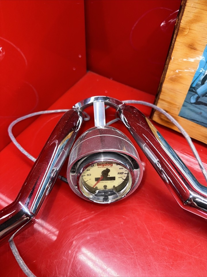 Big Dog BDM Handlebars Untested Speedo Speedometer Wiring Handle Bar ...