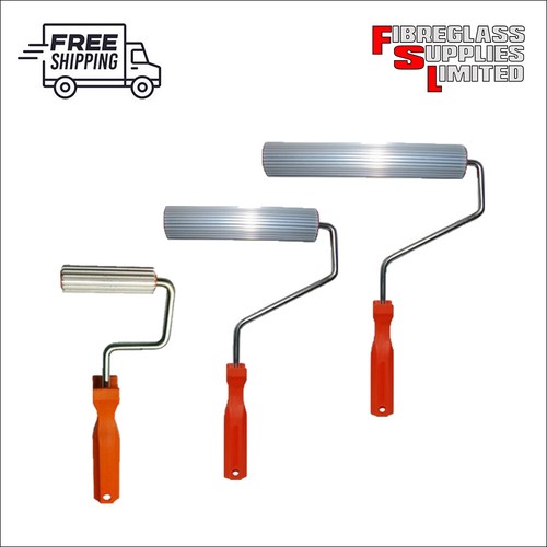 Paddle Rollers for GRP Laminating. Consolidation Rollers for Resin and ...