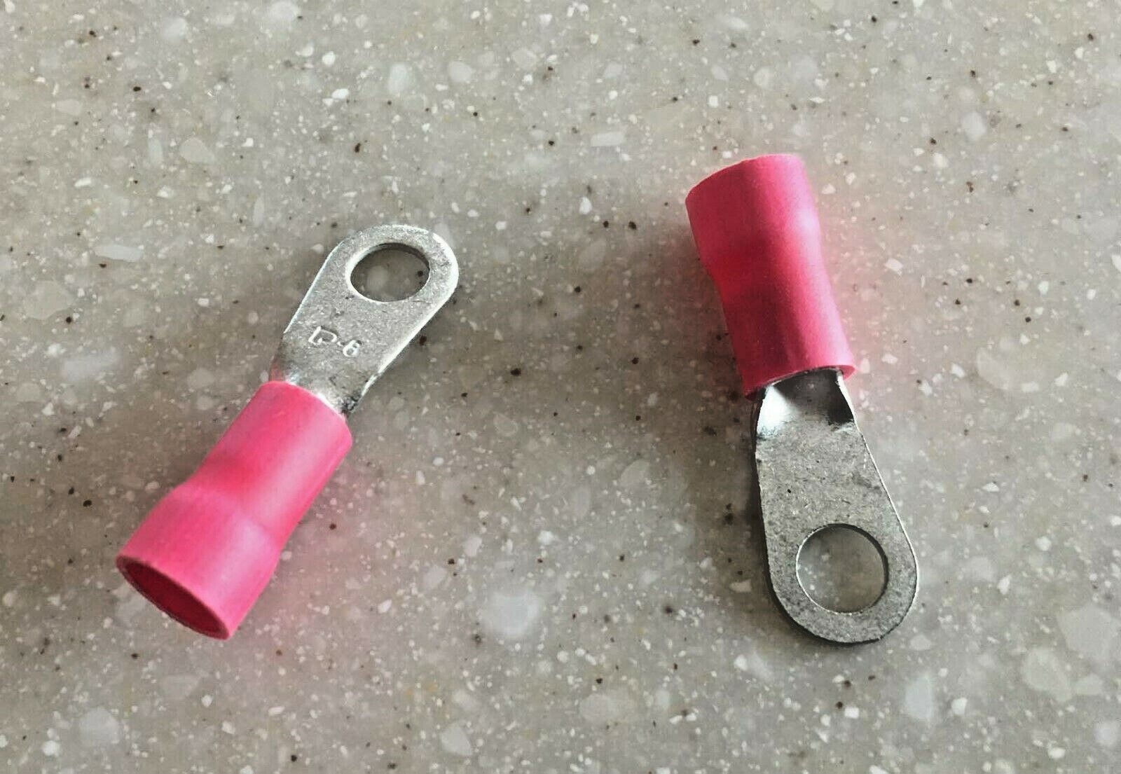 Vinyl Ring Terminal 1/4" PANDUIT PV8-14R 8 AWG 1/4" Stud PK20 | eBay