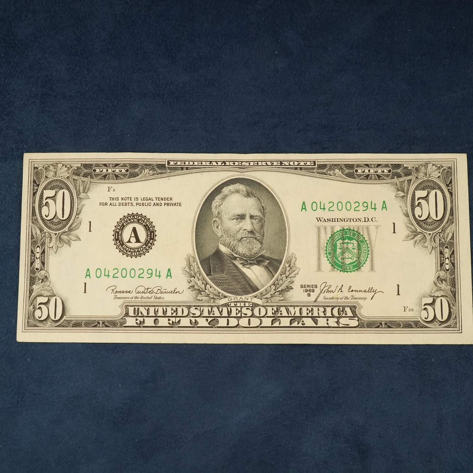 1969-B $50 Federal Reserve Note (Fr 2116-A) - Free Shipping USA | eBay