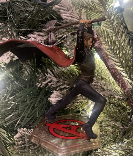 2025 Thor w Stormbreaker Axe & Cape Christmas Tree Ornament Avengers ...