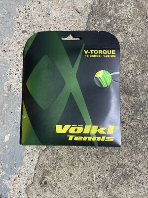Volkl V-Torque 16G Tennis String Fluo Green New | eBay