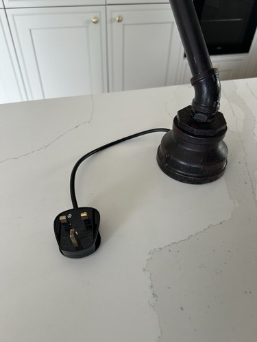 Industrial Rustic Retro Style Pipe Light Steampunk Desk Table Bedroom ...