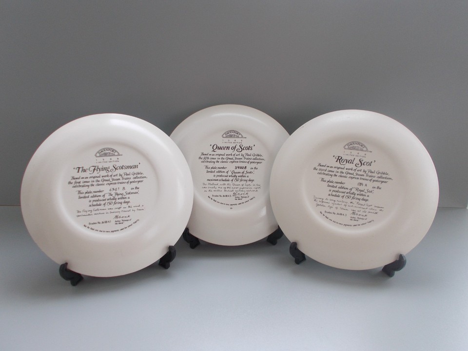 Davenport The Great Steam Trains Collector Plates. By Paul Gribble. 4 ...