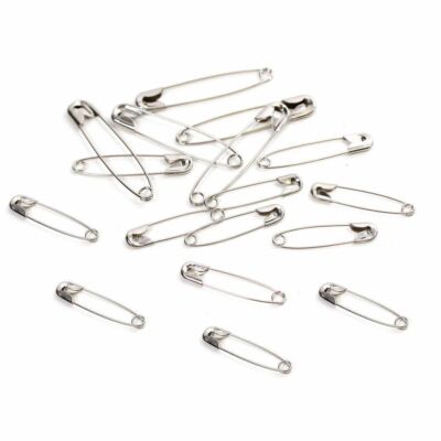 S/M/L ASSORTED SAFETY METAL PINS Small Silver CRAFT SEWING DRESS MAKING ...