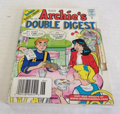 1998 #106 Archie's Double Digest Archie Digest Library Comics Combined ...