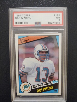 1984 Topps Dan Marino Rookie #123 - PSA 7 NM-MT | eBay