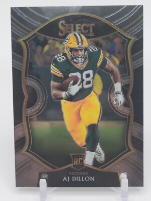 2020 Select Football AJ Dillon Concourse Rookie Card - Green Bay ...