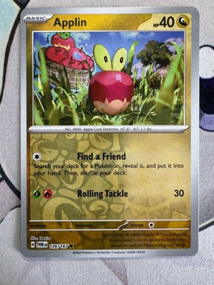 Applin Reverse Holo English Pokemon TCG BKBO119 | eBay