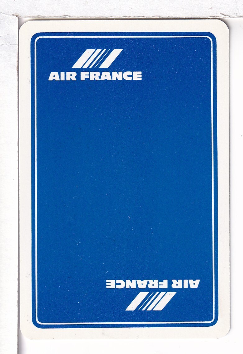 Single Airline Playing Card "Air France, AFR 109 B" Chan/Mertens ...