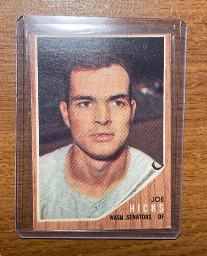 1962 Topps Joe Hicks #428 Senators | eBay