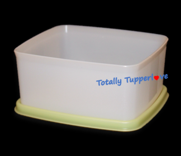 Tupperware Square Round 2 Cup Freeze-It Container & Seal Chartreuse ...