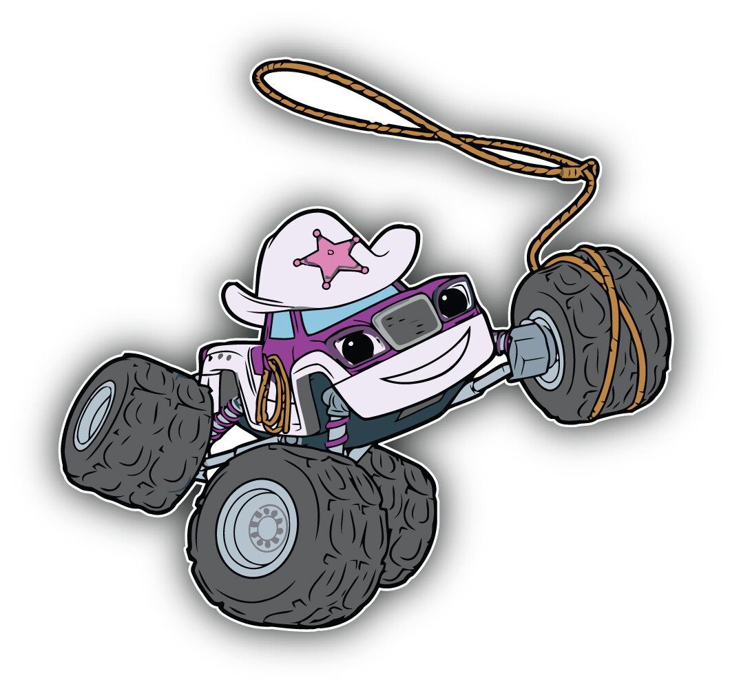 Blaze Cartoon Starla Sticker Bumper Decal - ''SIZES'' | eBay