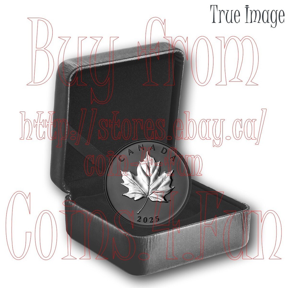 2025 Elegant Maple Leaf #1 - $20 Pure Silver Proof Rhodium-Plated Coin ...