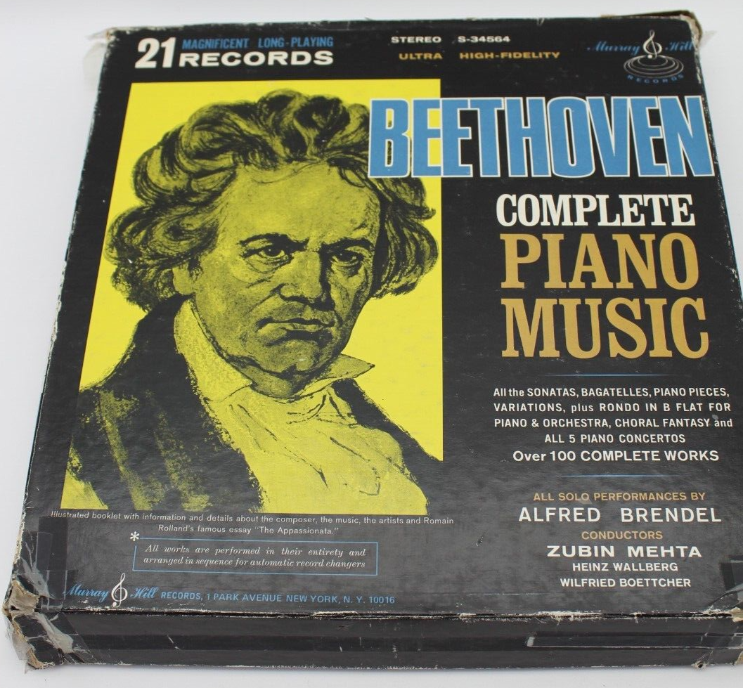 Beethoven~Complete Piano Music~Murray Hill Records Vinyl 21-LP Boxed ...