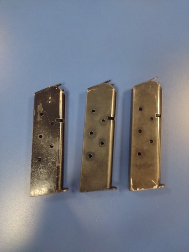 3 1911 Colt 45 ACP 7 Round Pistol Magazine Clip .45 Cal Clip Military ...