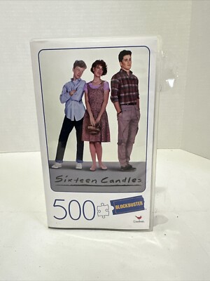 New SIXTEEN CANDLES 500-Piece Puzzle in Plastic Retro Blockbuster VHS ...