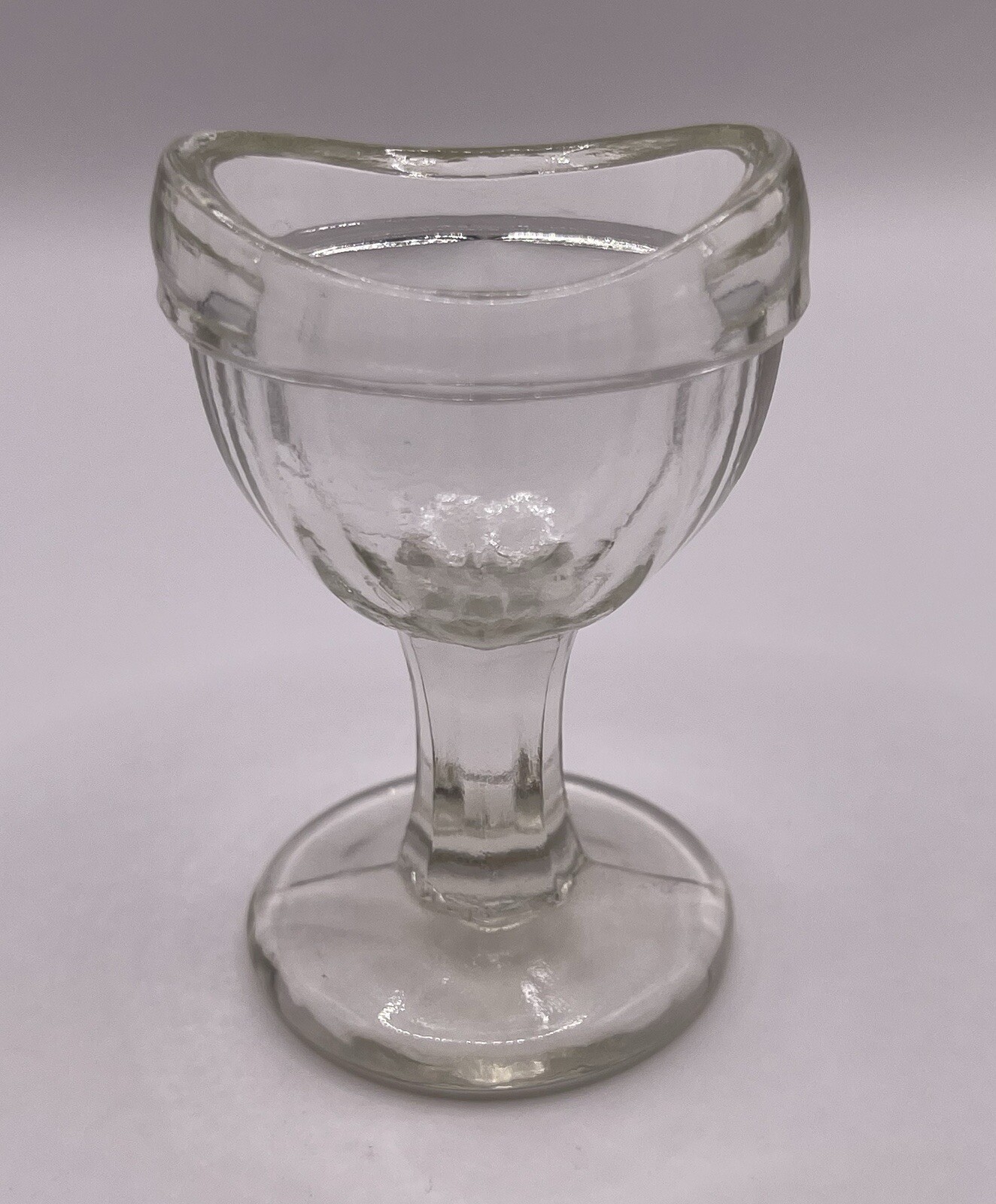 Pair of Vintage Clear Glass Eye Wash Cups - Vintage Collectible Glass ...