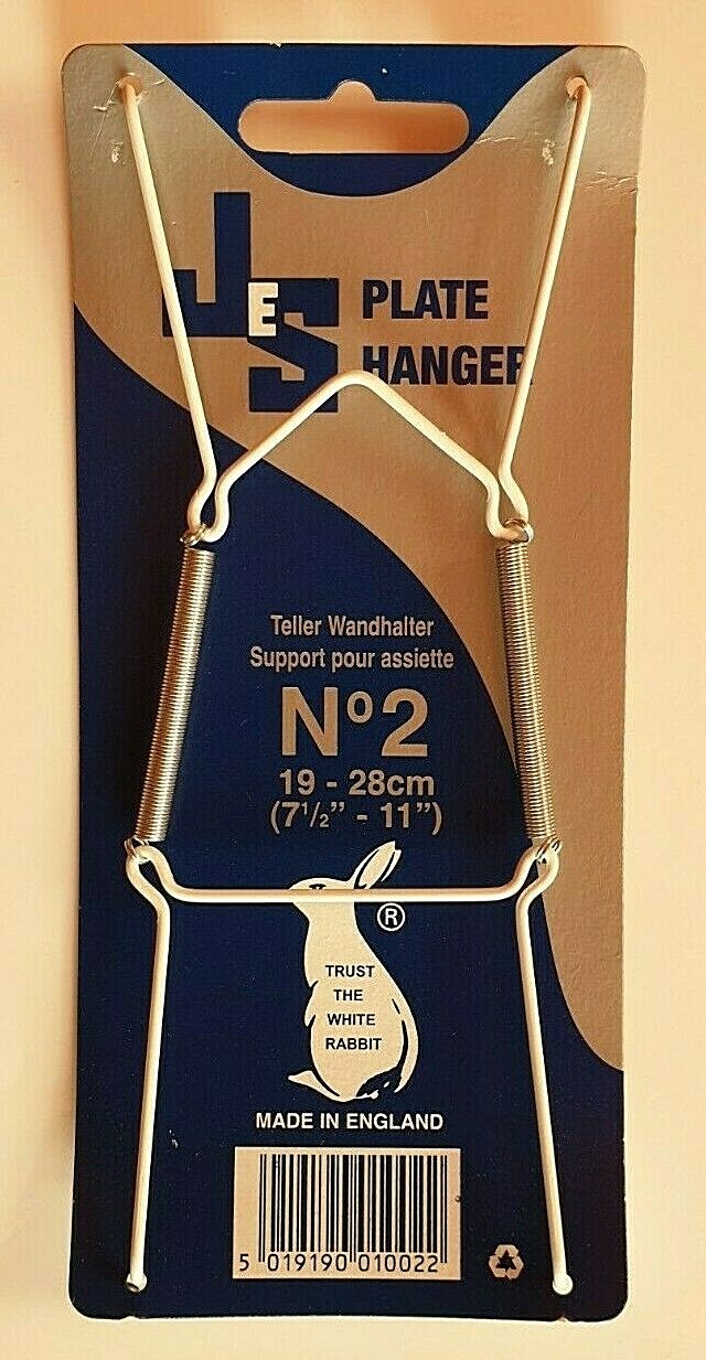 Wire Plate Hangers White Plastic Coated Metal Stretch Spring Plate ...