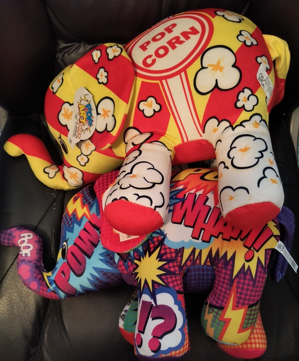 NEW, SET OF 2, Pop Art Soft 16" Plush 2023 Elephant MAMMOTH WHAM ...