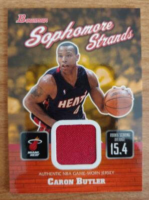 CARON BUTLER 2003-04 Bowman Sophomore Strands Jersey #CBU MEM ID:990 | eBay