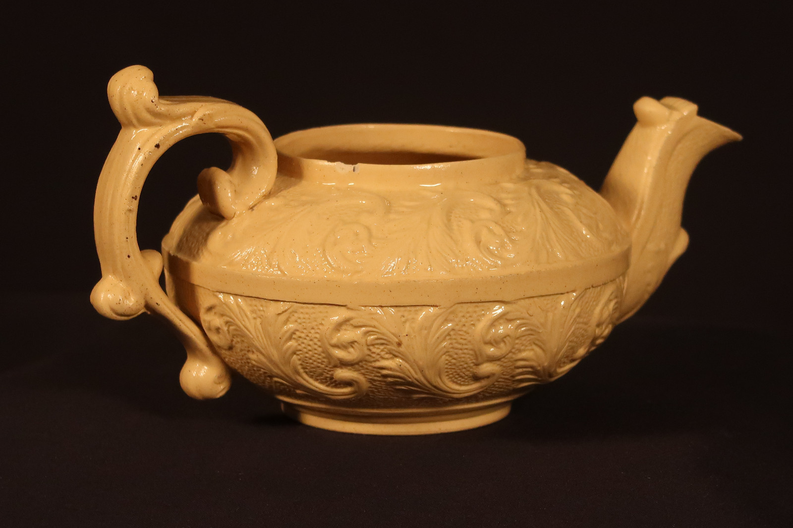 RARE 1800s SPECTACULAR SMALL TEA POT YELLOW WARE | eBay