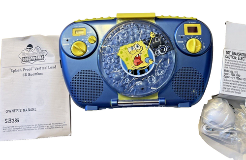 RARE Spongebob Portable CD-R/RW Stereo System SB285 | eBay