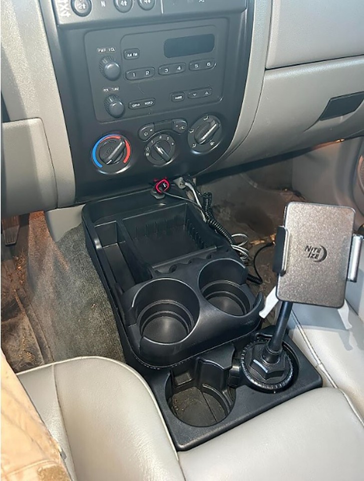 Universal Center Console Car Cup Holder Organizer Drink Truck Floor ...