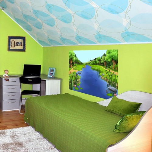 Full Color Forest Landscape Reproduction Art Full Color Wall | eBay