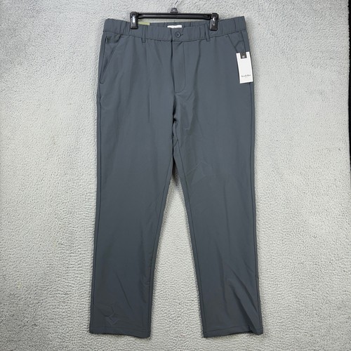 Goodfellow Co. Mens Tech Trouser Large Gray Stretch Waistband Golf ...