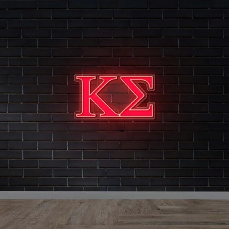 KAPPA SIGMA logo LED Neon Sign 20"x10" Light Man Cave Beer Bar Wall ...