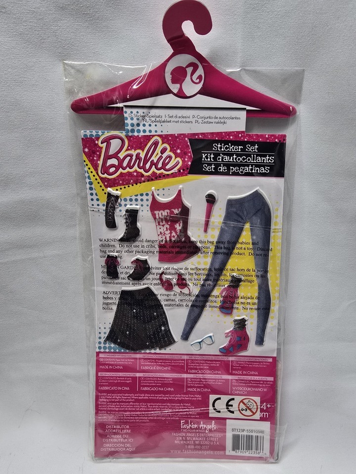 Barbie Rock Star Paper Doll Sticker Set Craft New 2015 | eBay