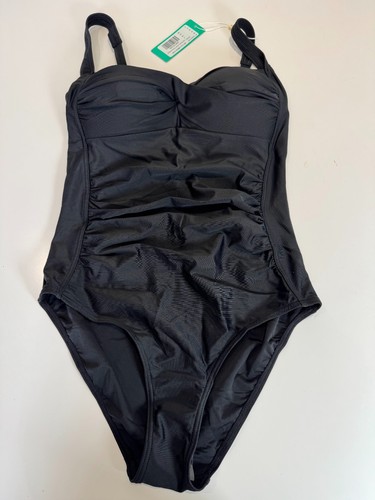 Winmax Swimming Costume Padded Tummy Control Swimsuit Size UK 10 Black ...