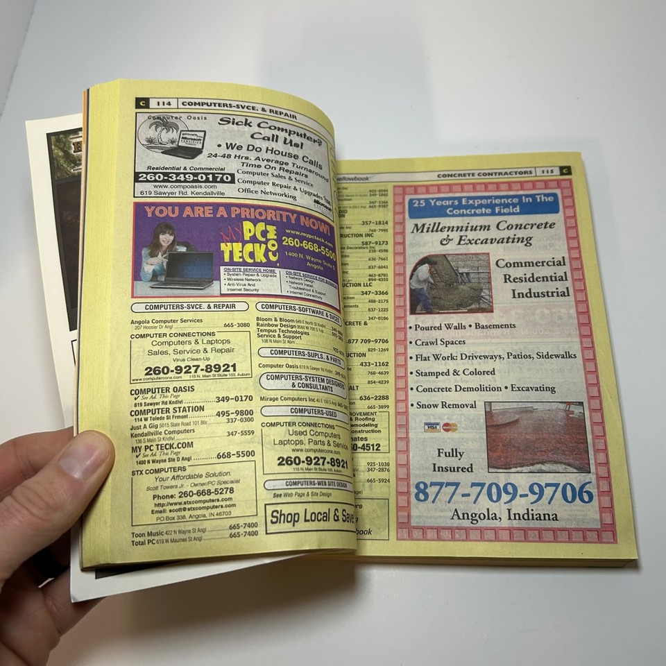 YellowBook Yellow Pages Auburn Angola Kendallville Phone Book 2009 2010 ...
