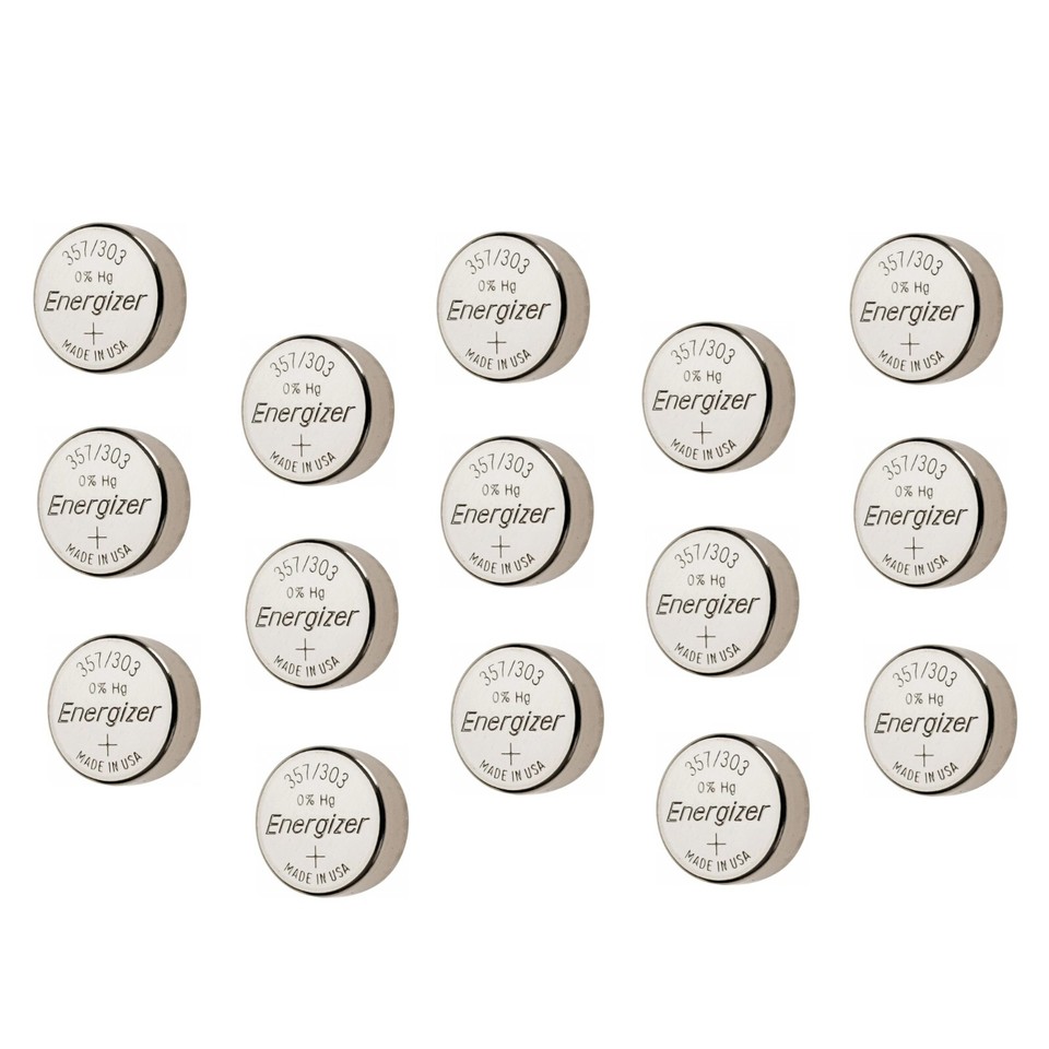 Energizer 357 Batteries 15 PACK 303 EPX76 SR44SW AG13 LR44 D357H 228 J ...