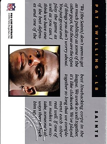 Pat Swilling signed Saints 1991 Pro Line National Convention NSCC promo ...