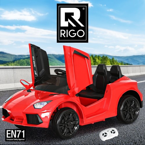 Rigo Kids Electric Ride On Car Ferrari-Inspired Toy Cars Remote 12V Red ...
